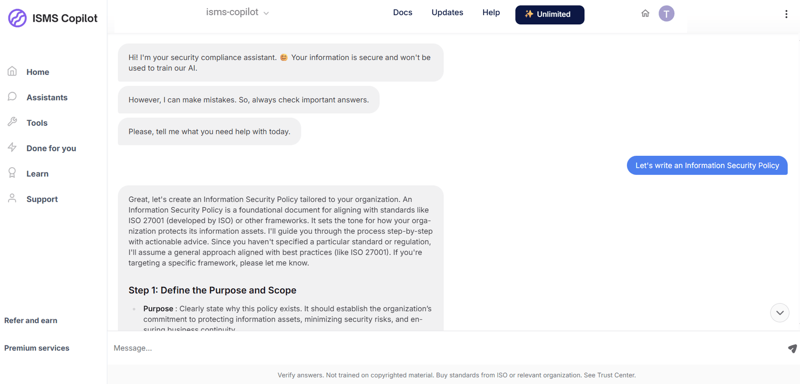 ISMS Copilot - ISO 27001, SOC2, Made easier with AI